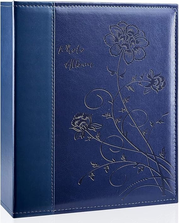 Photo Album 8X10 Clear Pages Pockets Leathe Cover Slip Slide in Photo ...