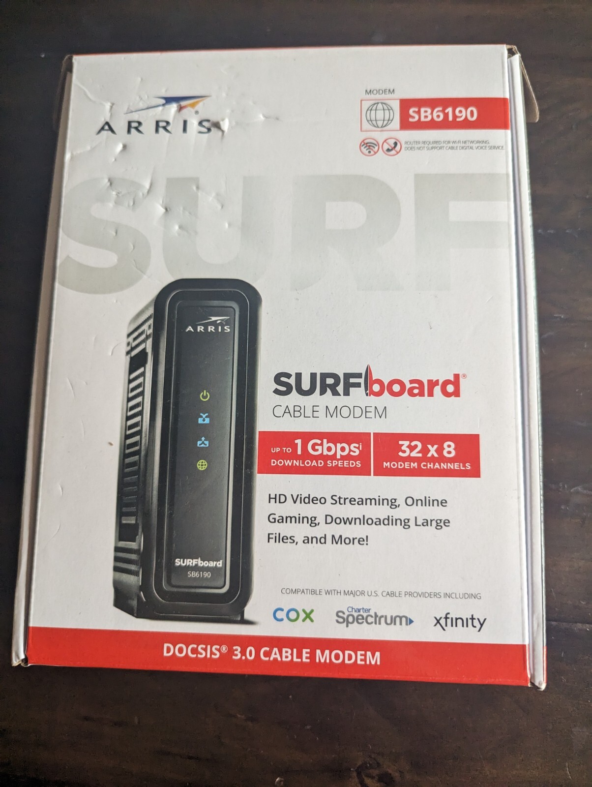 ARRIS Surfboard SB6190 - Docsis 3.0 Cable Modem - Black | eBay