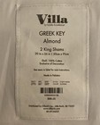 NEW Villa Noble Excellence Greek Key 2 Queen Shams Almond 100% Cotton ...