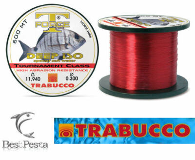 Filo da Pesca - TRABUCCO DEEP ISO - 600mt - Ø 0,405 - carico 20.30 Kg ...