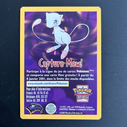 Carte Pokémon - Wizards - Capture Mew Descriptif Support Promo Ligue ...