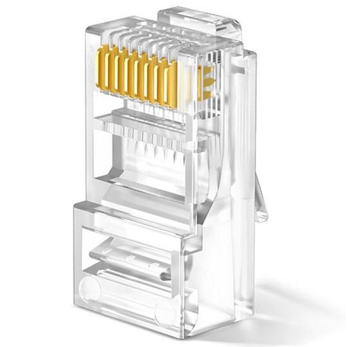 RJ45 Cable Modular Plug Ethernet Cable Connector Unshielded 8 Pin ...