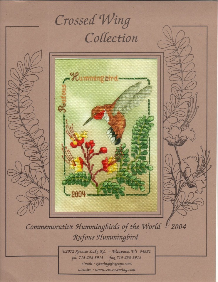 CROSSED WING COLLECTION bird,birds counted cross stitch charts -YOUR ...