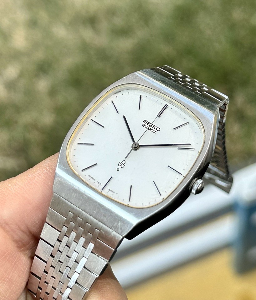 1978 Vintage Seiko Emblem JDM Quartz Watch TV Screen Stainless Steel ...