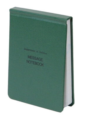 Army Field Message Notebook - Imported - Army & Military | eBay Australia
