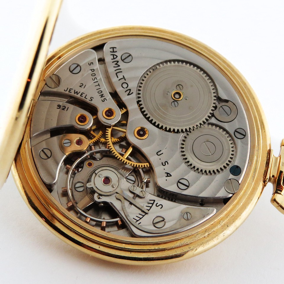 Hamilton 921 14K Solid Gold 10s 44.5mm 21j Berkshire Presentation ...