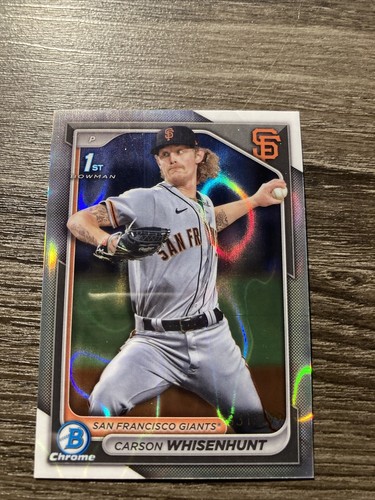 CARSON WHISENHUNT BCP-96 2024 TOPPS 1ST BOWMAN CHROME RC PROSPECT ...