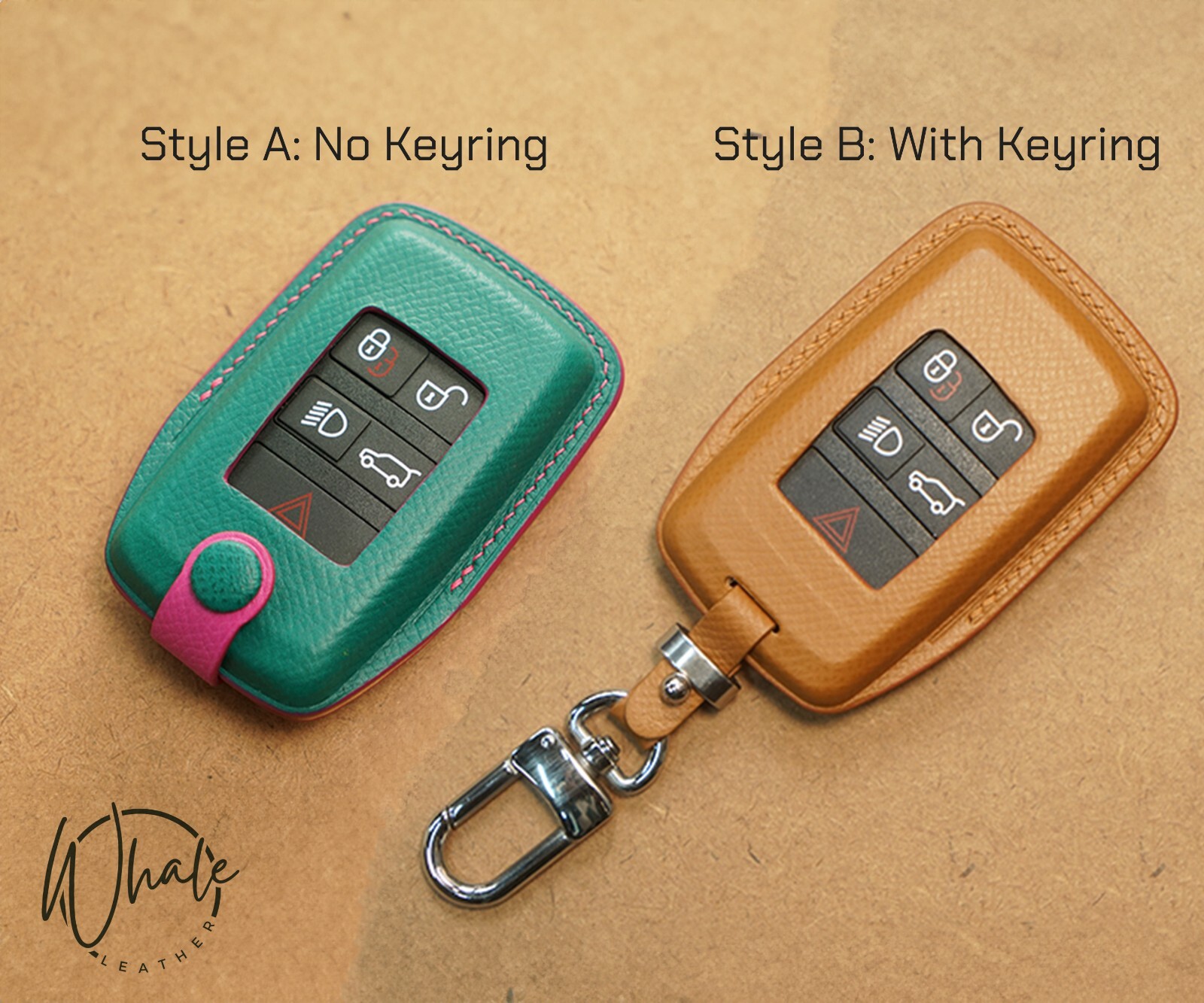 Volvo EX30 Leather Remote Keyless Key Case Cover, EX30 Volvo Key Fob ...