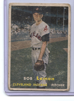 Topps 1957 Bob Lemon Cleveland Indians Fair | eBay