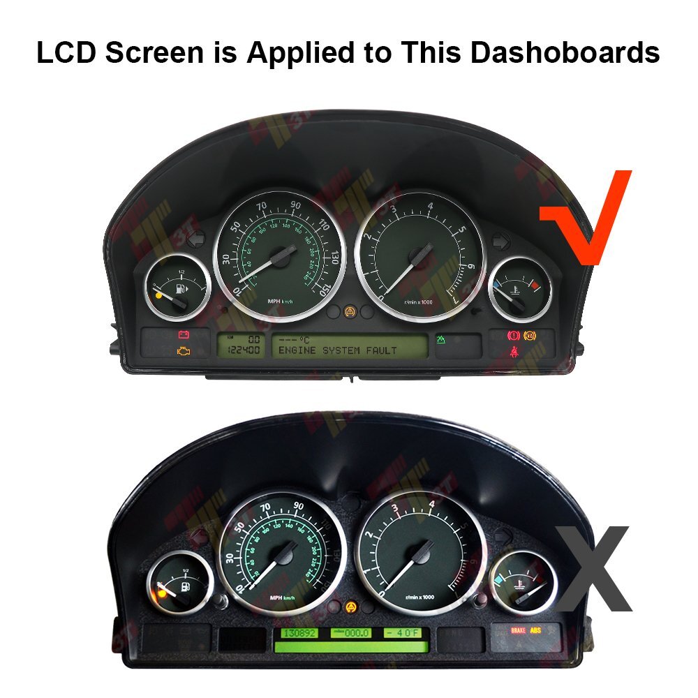 Display for Range Rover L322 Instrument Cluster COG-VLGEM1104-00 | eBay