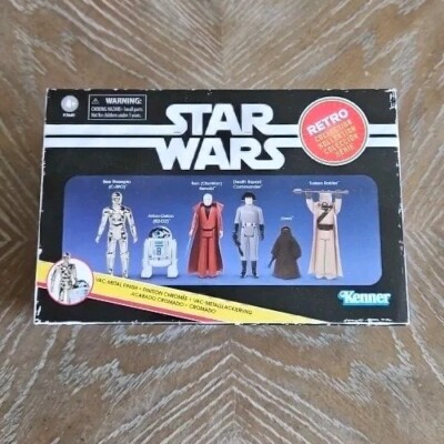 Star Wars Hasbro Kenner Retro Collection Boxed Set 6 Figures R2 C-3PO ...