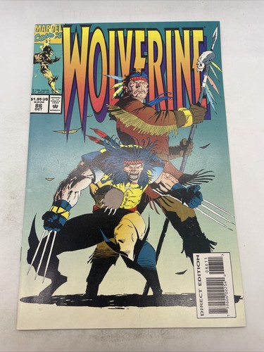 1994 Wolverine Marvel Comics Claws Along Mohawk Key Issue White Pages ...