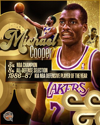 Michael Cooper Hall of Fame Resume Los Angeles Lakers 8x10 NBA ...