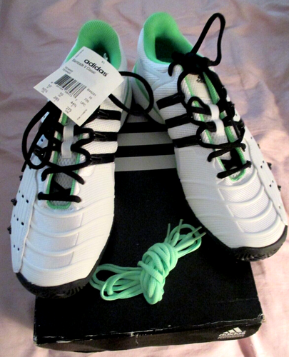 ADIDAS BARRICADE V TENNIS SHOES MEN 10 1/2 NEW IN BOX WHITE W BLACK W ...