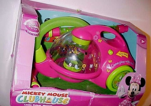 MICKEY MOUSE Clubhouse Little Helper Pink Vacuum Disney Store Exclusive ...