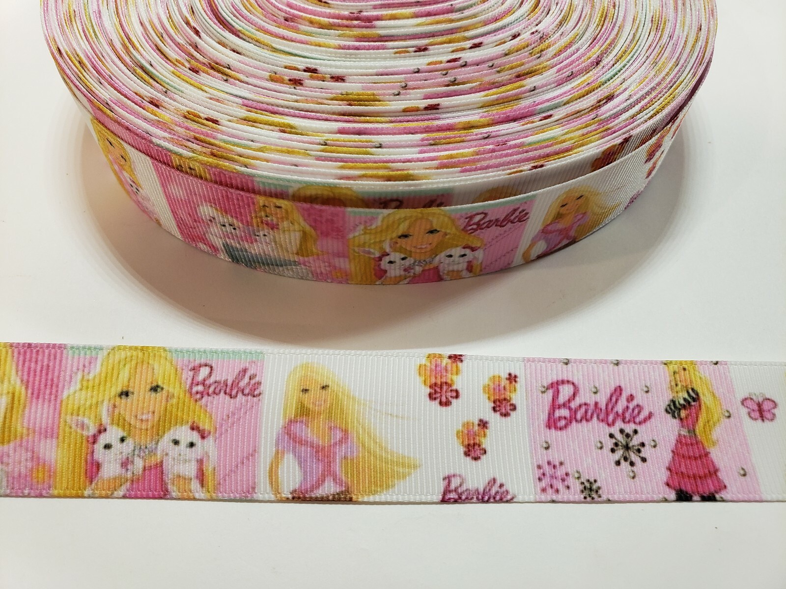 5 Yards 1" Barbie Grosgrain Ribbon Hair Bow Supplies. | eBay
