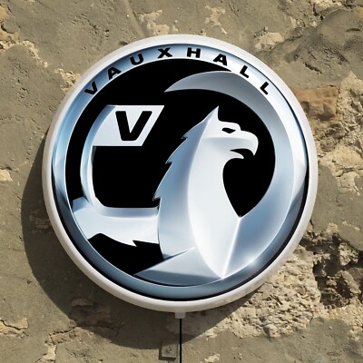 VAUXHALL 2008 BADGE LED WALL ILLUMINATED LIGHT SIGN LOGO GARAGE ...