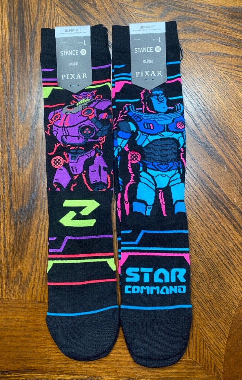 Stance Lightyear and Zurg Casual Crew Sock Men Size Large 9-13 New 17. ...