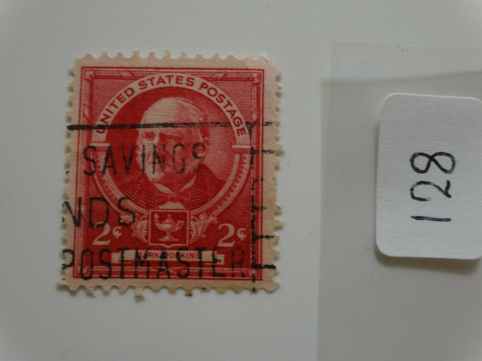 United States Postage 2 Cents Mark Hopkins Stamp | eBay