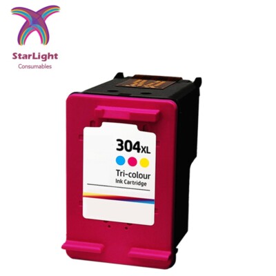 Tri-Colour Ink Cartridge 304XL Fit For HP Deskjet 2632 2633 2634 3720 ...