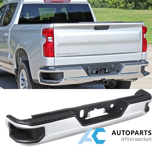 For 2019-2023 Chevy Silverado 1500 GMC Sierra Rear Bumper Assembly w/o ...