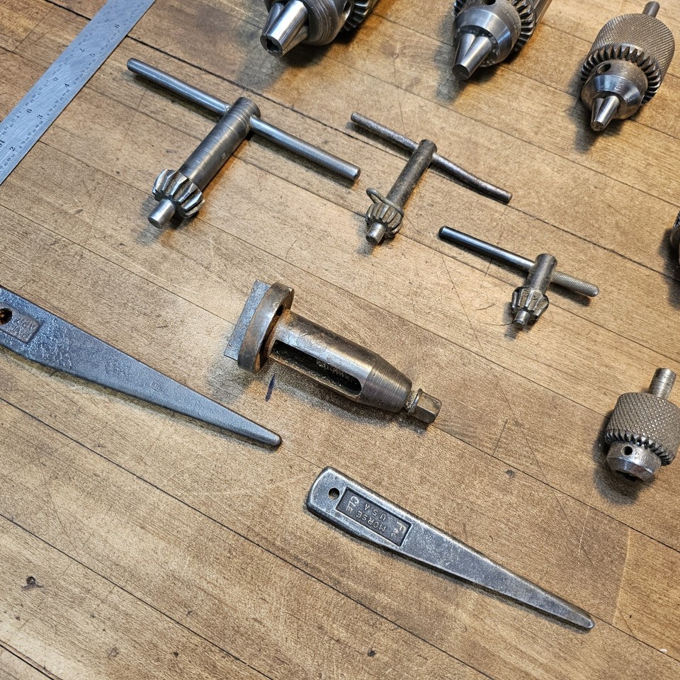 Chuck Lot Vintage Jacobs No. 6,2,32• Machinist Drill Chucks & Keys ☆USA | eBay