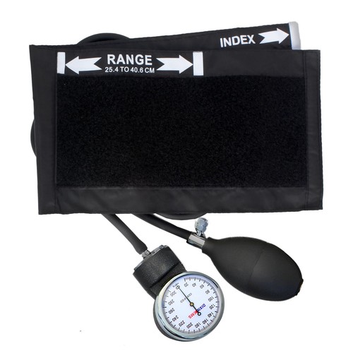 Deluxe Aneroid Sphygmomanometer Blood Pressure Set W/Adult Cuff ...