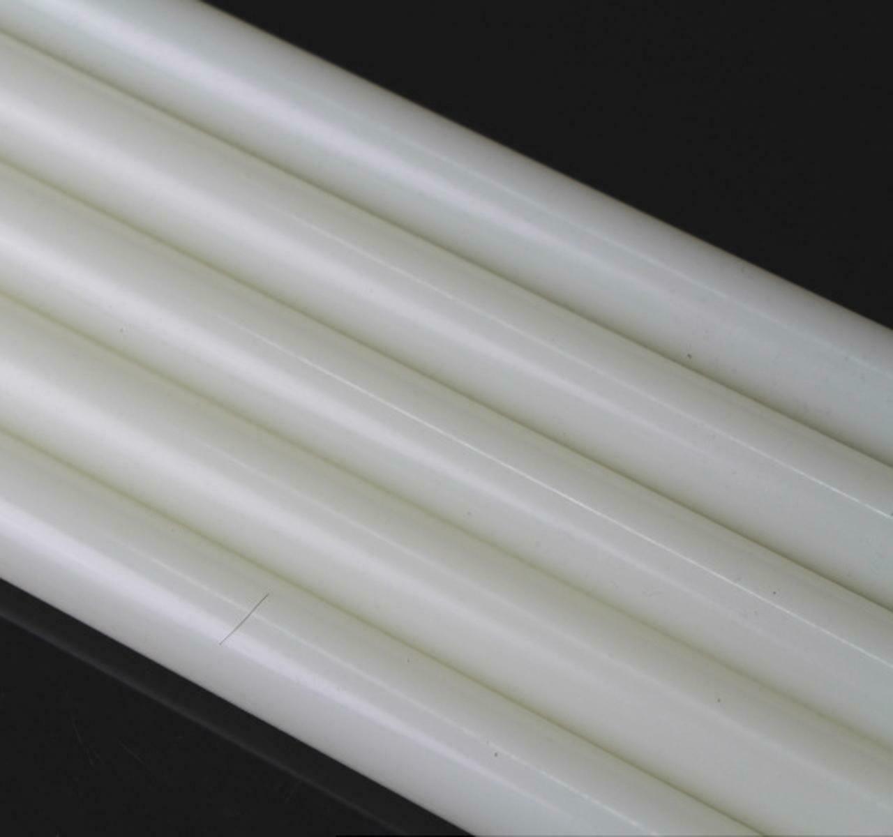 1pc PA6 Nylon Round Rod Stick Bar Stock White Dia.15mm ±10% Long 330mm ...