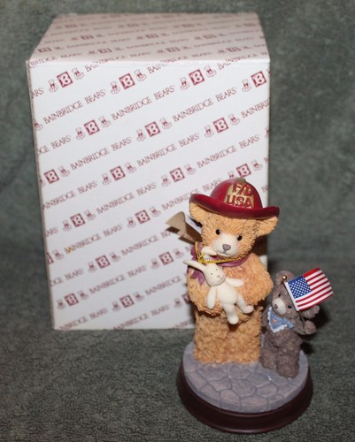 Nice Bainbridge Bears Chester & Benjamin Fireman Figurine | eBay