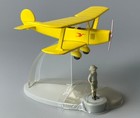 HERGE TINTIN Airplane #06 Tintin in Congo Biplane Yellow Aircraft ...