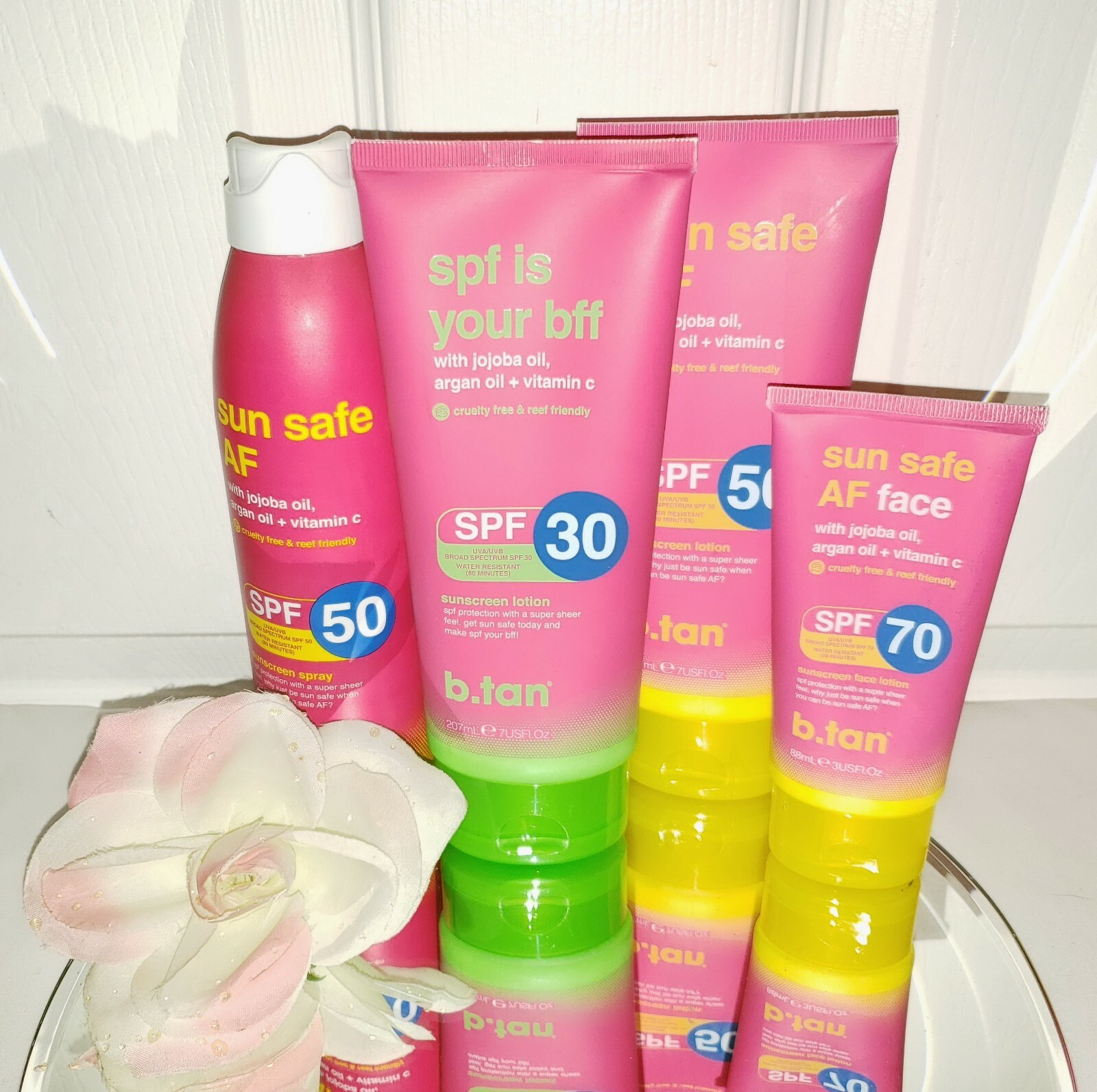 B.tan Sun Safe AF Sunscreen Face or Body Lotion or Spray YOU CHOOSE | eBay