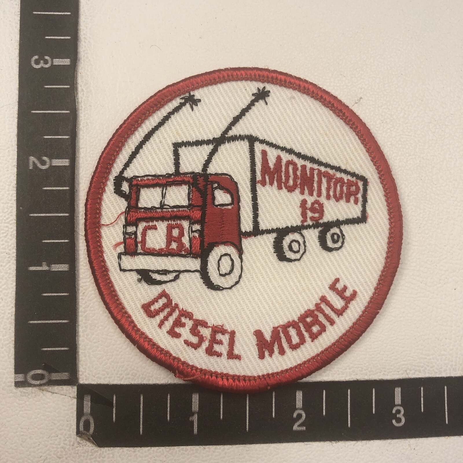 Vtg CB RADIO TRUCKER MONITOR 19 CHANNEL DIESEL MOBILE Red Semi-Truck ...