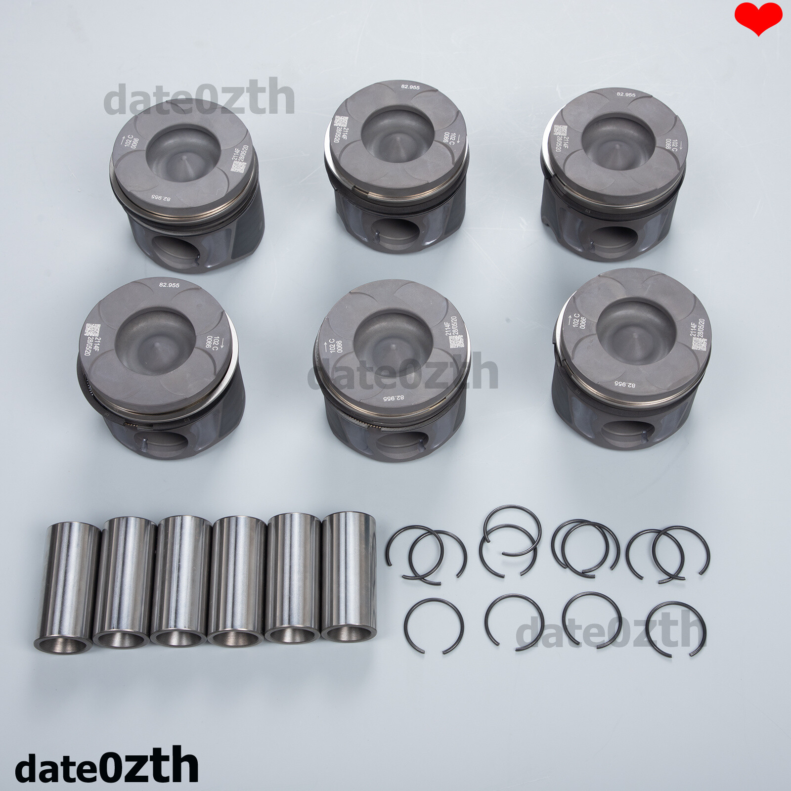 6Pcs 83mm Piston Ring For Jeep Grand Cherokee EXF RAM 1500 L630 A630 3 ...
