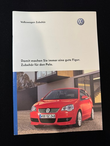 VW Volkswagen AG Zubehor Polo Accessories Dealer Brochure (German) | eBay