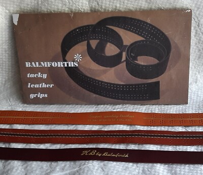 3 Vintage Balmforth leather tennis grips | eBay