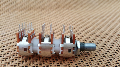 Linear B-50K Potentiometer Rotary Taper D Half Moon Shaft 6 x 50K Step ...
