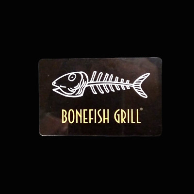 Bonefish Grill Fish Skeleton Art NEW COLLECTIBLE GIFT CARD $0 #3105 | eBay