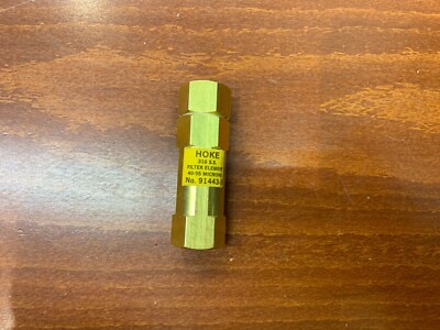 QTY-1 Hoke 3000 PSI In-Line Brass Filters 1/4" NPT Female To Female ...