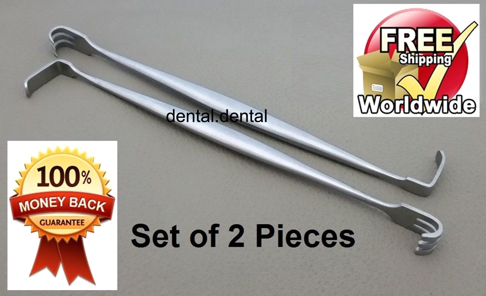 2 PCS CATS PAW RETRACTORS BLUNT & SHARP ORAL MICRO SURGICAL RETRACTOR ...