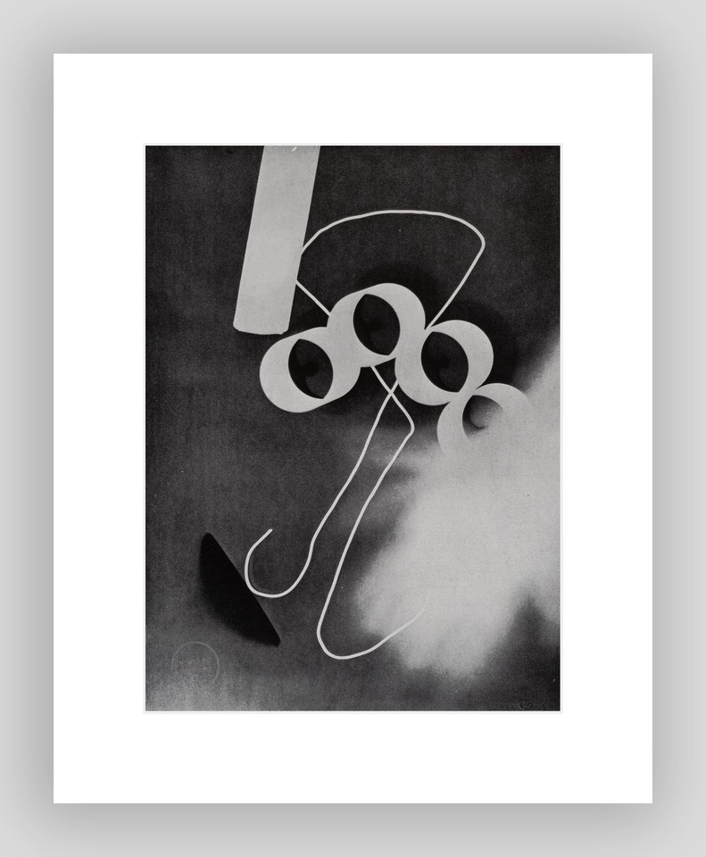 VTG Man Ray Print Man Ray Rayograph Lithograph Engraving Photo 1920 Mat ...