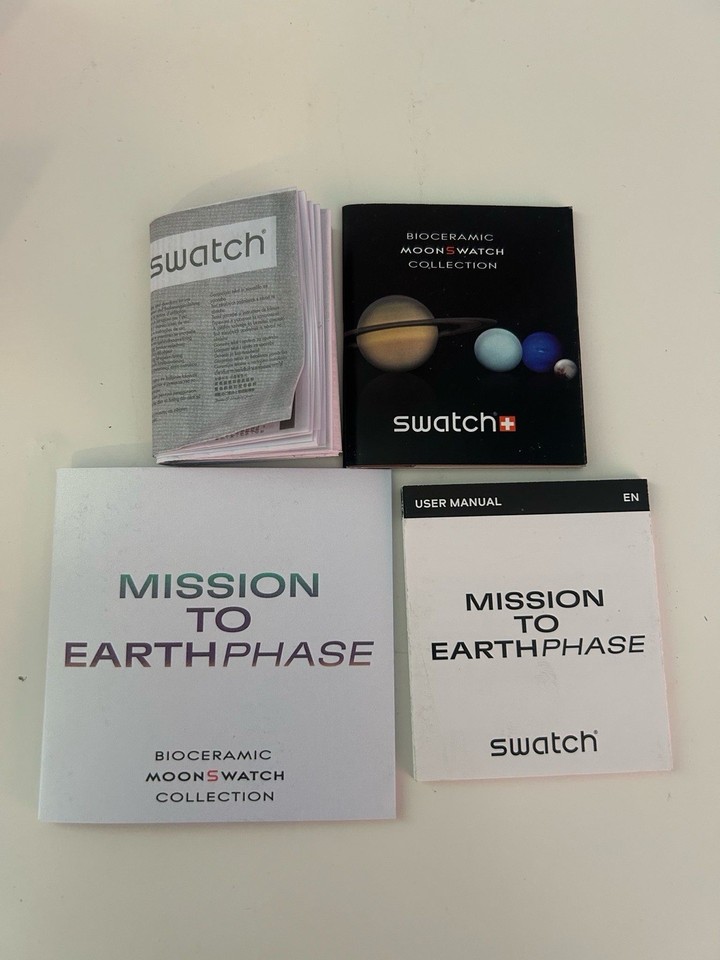 Swatch And Omega Earth phase Watch | eBay UK