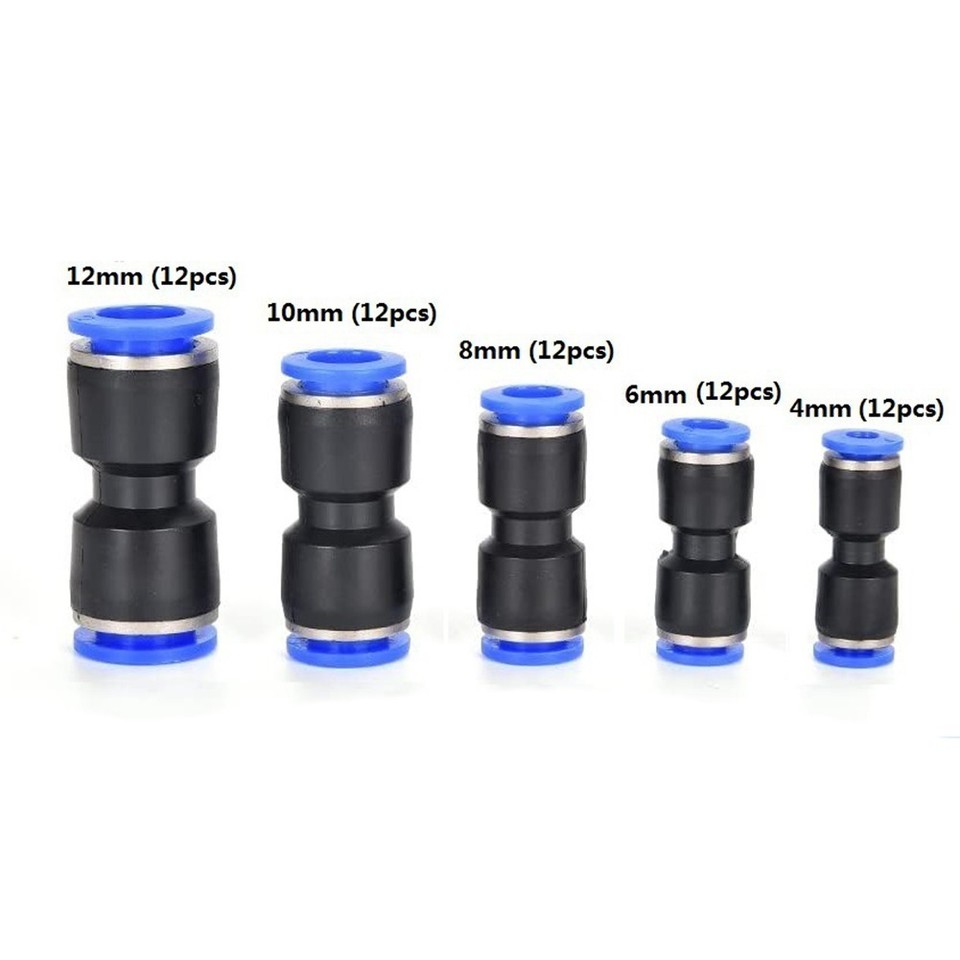 Aerospace Grade 60Pcs Air Hose Connector Kit with Straight Push Design ...