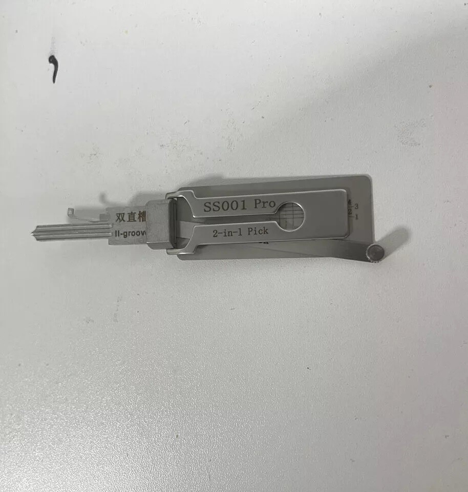 2 PCS Key Decoder Match For Key Picking Hook Tool Stainless Steel SS001 ...