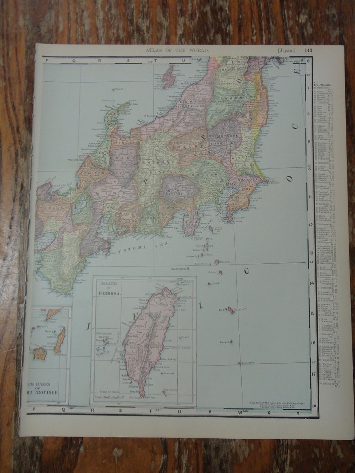 Nice colored map of Persia & Afghanistan -1907 Universal Atlas of the ...
