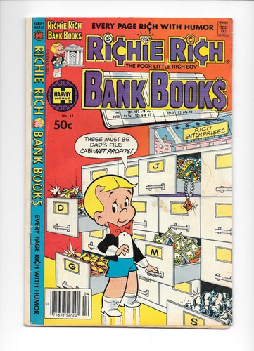 Richie Rich Bank Books #51 1981 FN+ Harvey Comics | eBay