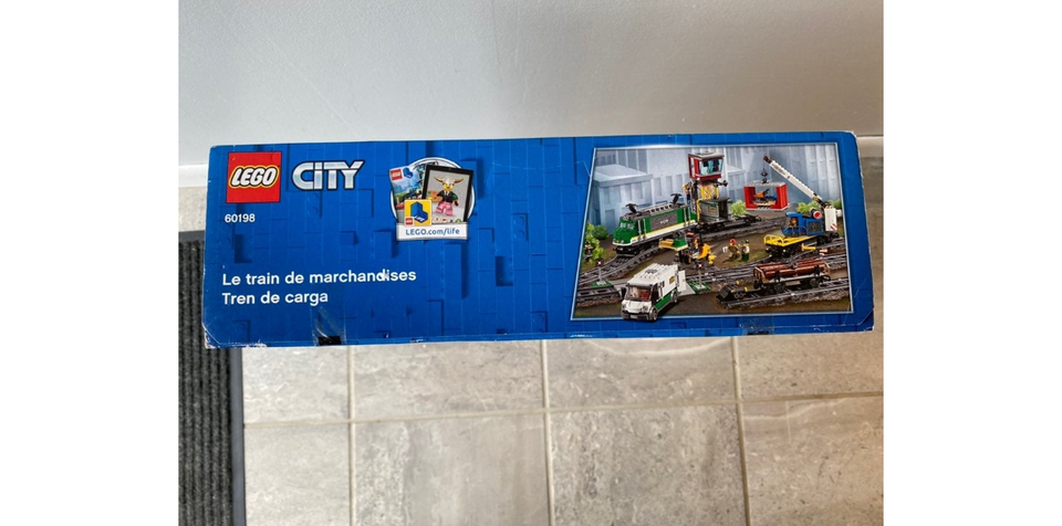 Lego City Cargo Train (60198) Remote Control Train Building Kit 1226 ...
