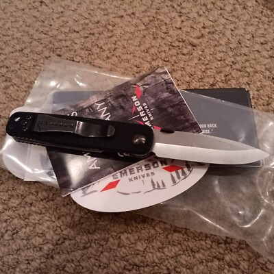 Emerson Knives Mini A-100 Mini - Black G10 2013 USA | eBay
