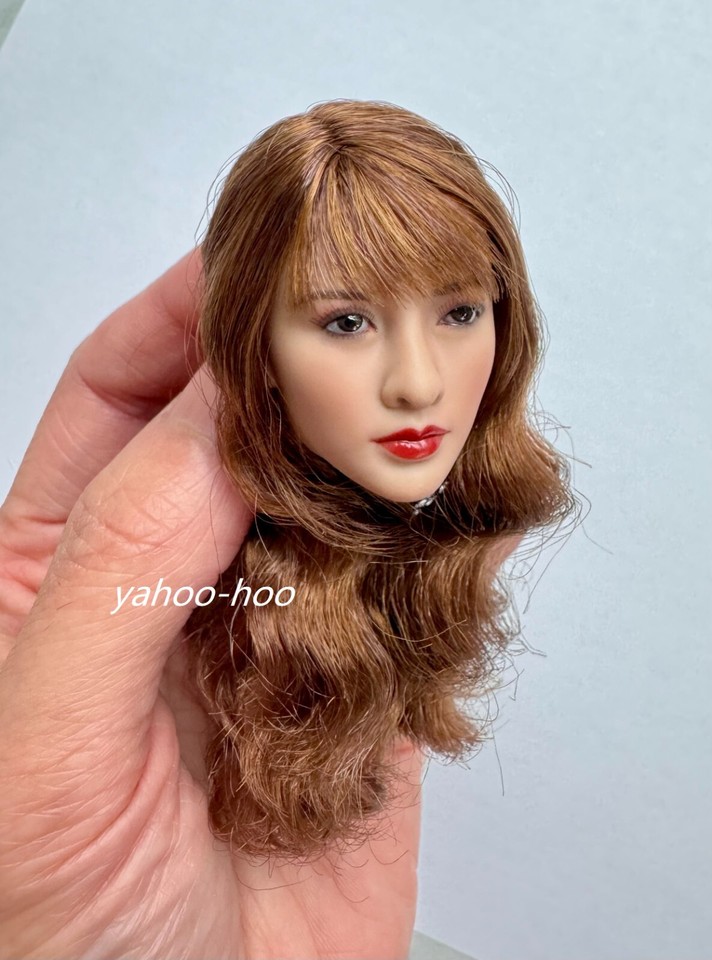 1/6 Female Head Sculpt Asian Star for 12'' Action Figure WORLDBOX ...