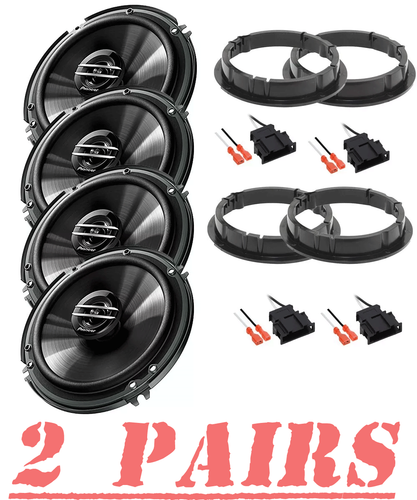 4 Pioneer 300W 6.5" Front & Rear Speakers w/ kit For 1999-2015 ...