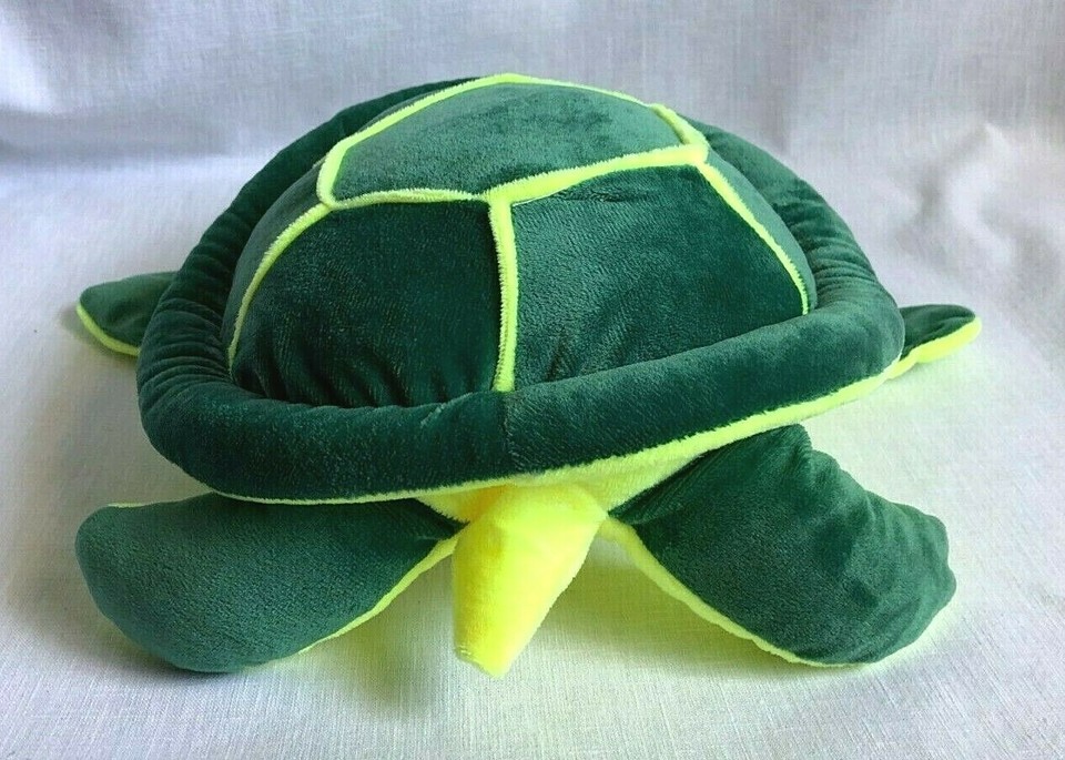 Sea Turtle Plush Green and Yellow Stuffed Toy USA Seller 15 in | eBay